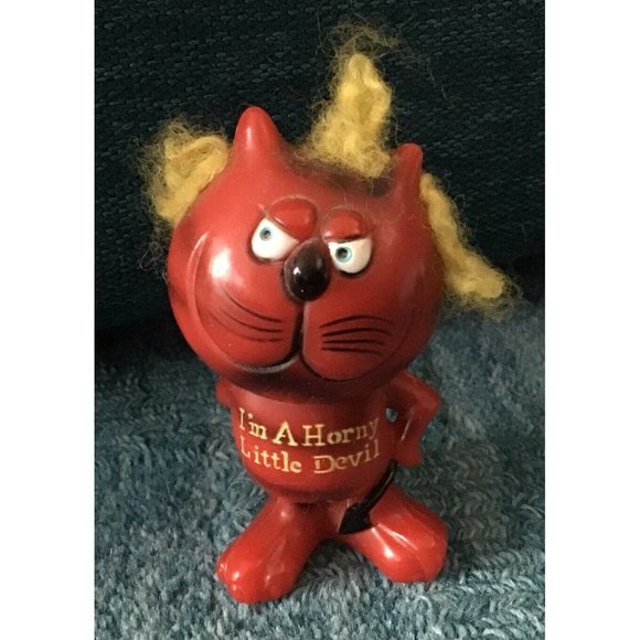 Berrie | Toys | Vintage 97s Berries Red Cat Figure Im A Horny Little ...